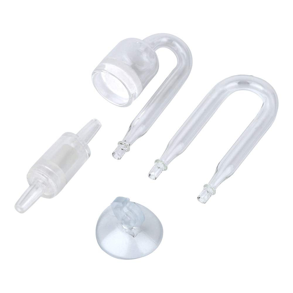 Yagote CO2 Diffuser, Carbon Dioxide Glass Reactor U Shape Tube Set for ...