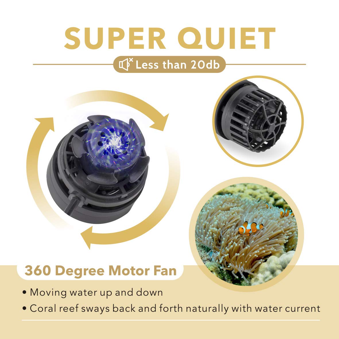 Hygger Mini Wave Maker Aquarium Magnetic Dc Powerhead With Led Display ...