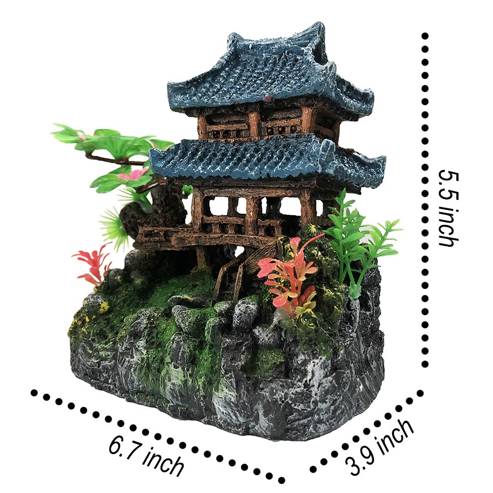 Slocme Aquarium Classical Resin Castle Decorations - Fish Tank Realist ...