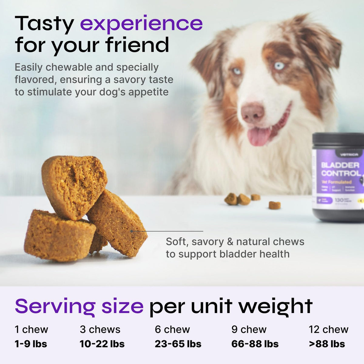 Dog UTI Treatment - Bladder Control Cranberry Chews - Cranberry ...