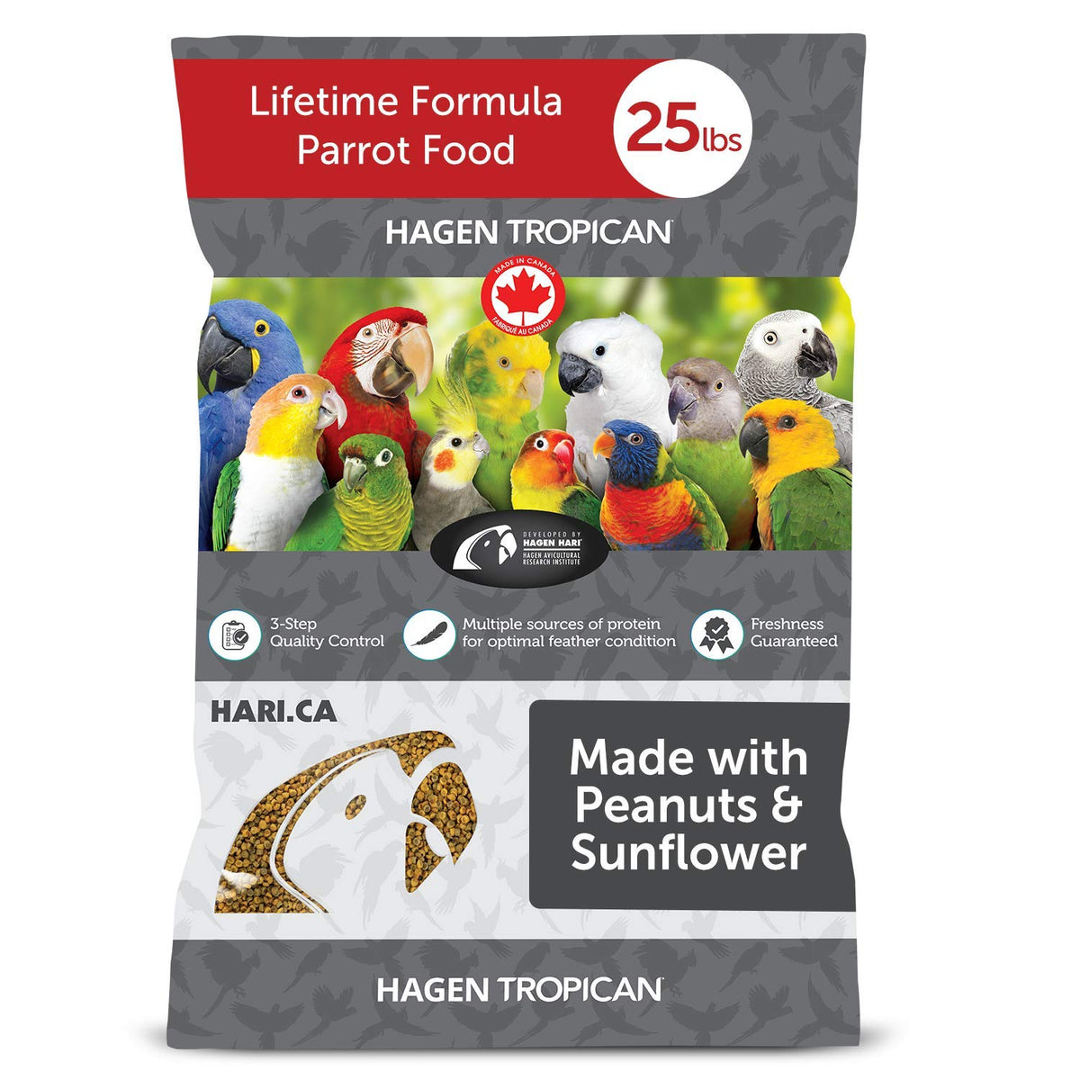 Hari Tropican Bird Food, Hagen Parrot Food with Peanuts & Sunflower Se ...