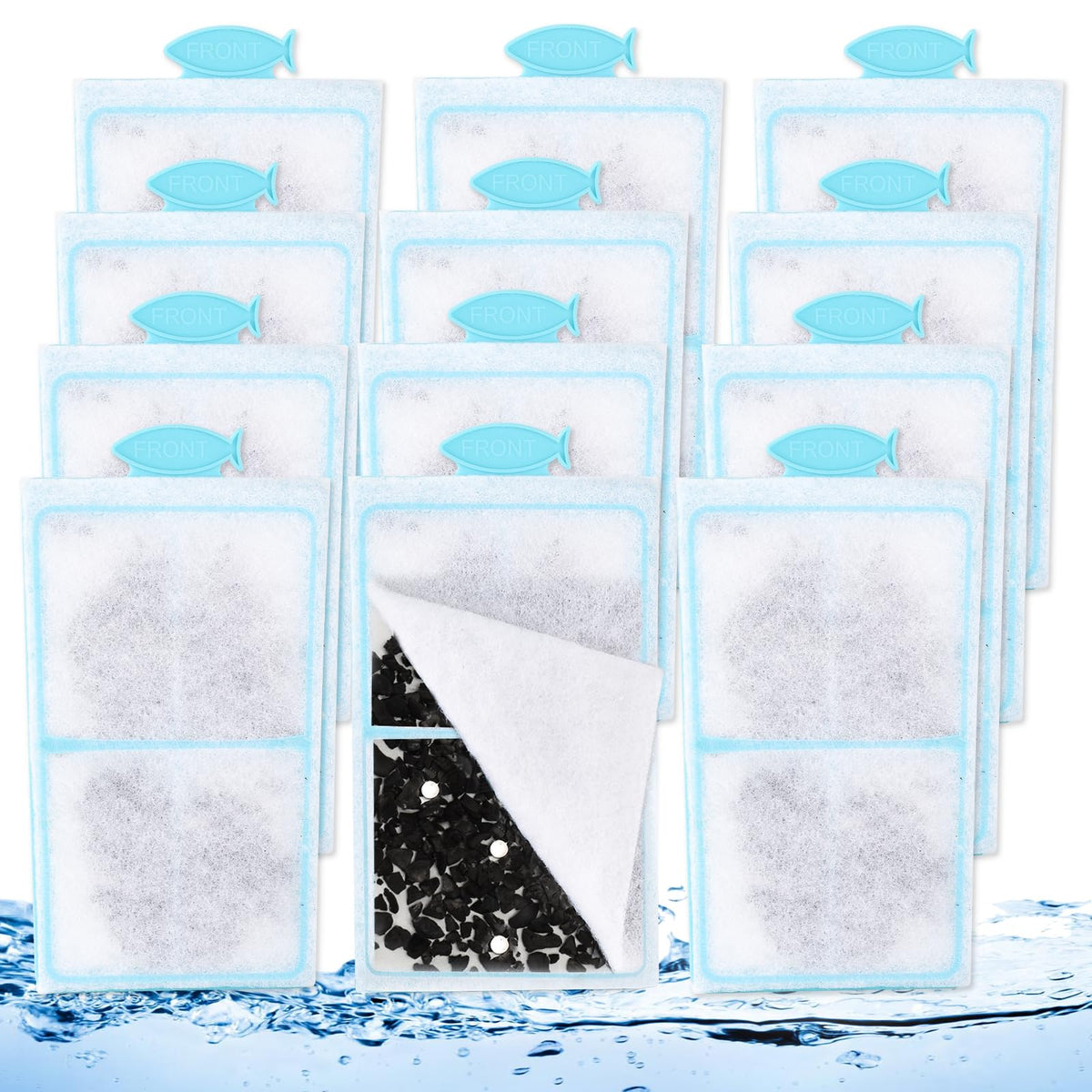 Saierte 12 Pack Pf-S Filter Cartridges For Top Fin Silenstream Pf10 Po ...