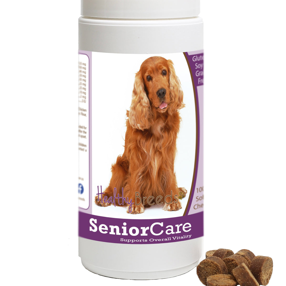 Healthy Breeds Cocker Spaniel Senior Dog Care Soft Chews 100 Count ...