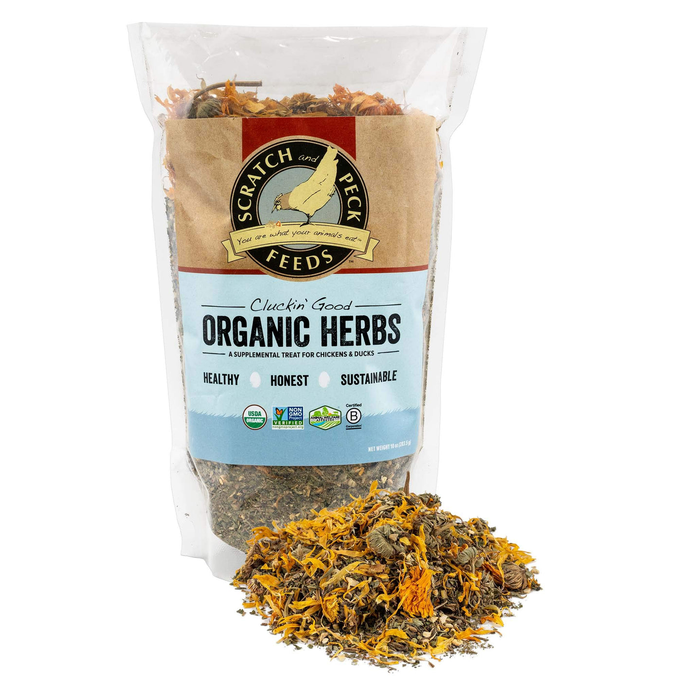 Scratch and Peck Feeds Cluckin Good Organic Herbs - 10 Ounce - Supplem ...