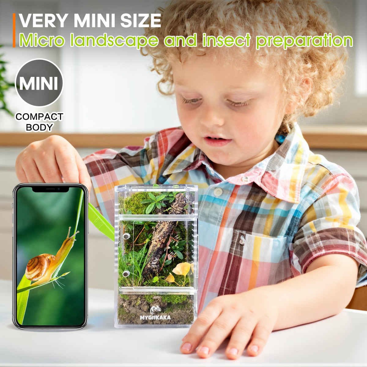 Mygiikaka Jumping Spider Enclosure Accessories, Tarantula Spider Box ...
