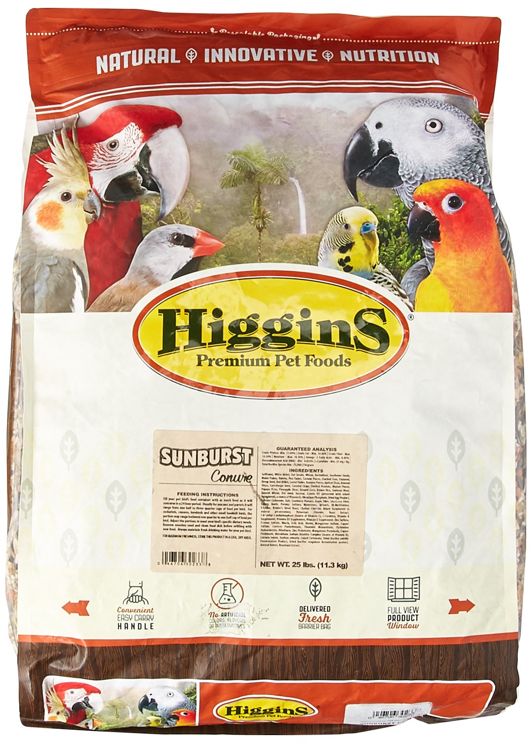Higgins 466185 Higg Sunburst Food For Conure, 25-Pound – Petocart