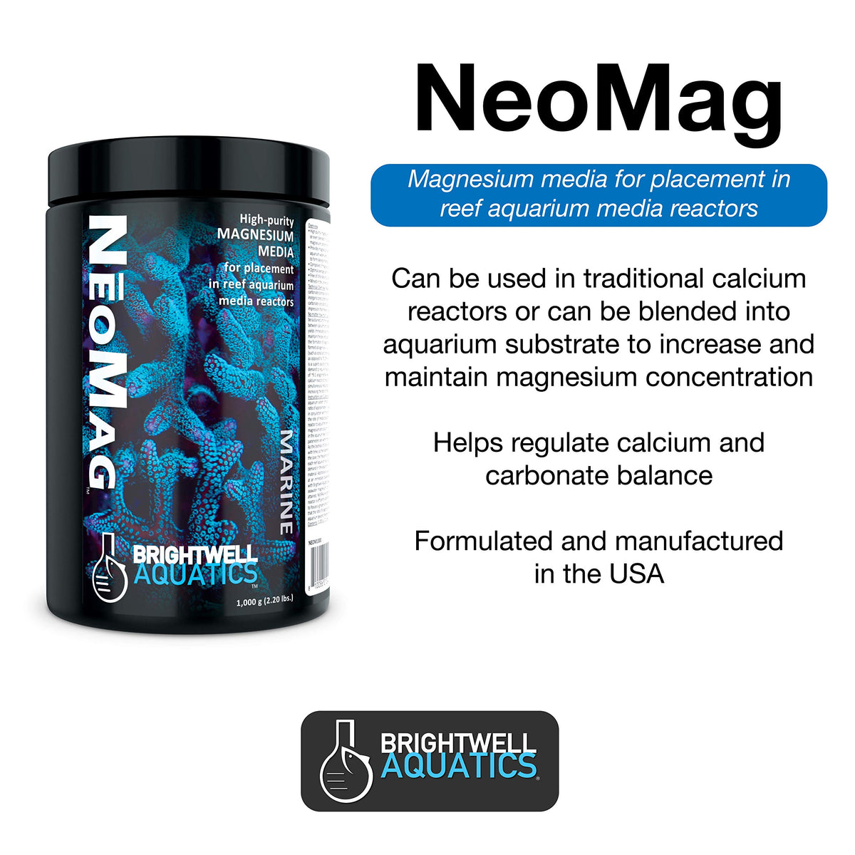 Brightwell Aquatics NeoMag - Magnesium Media for Placement in Reef ...