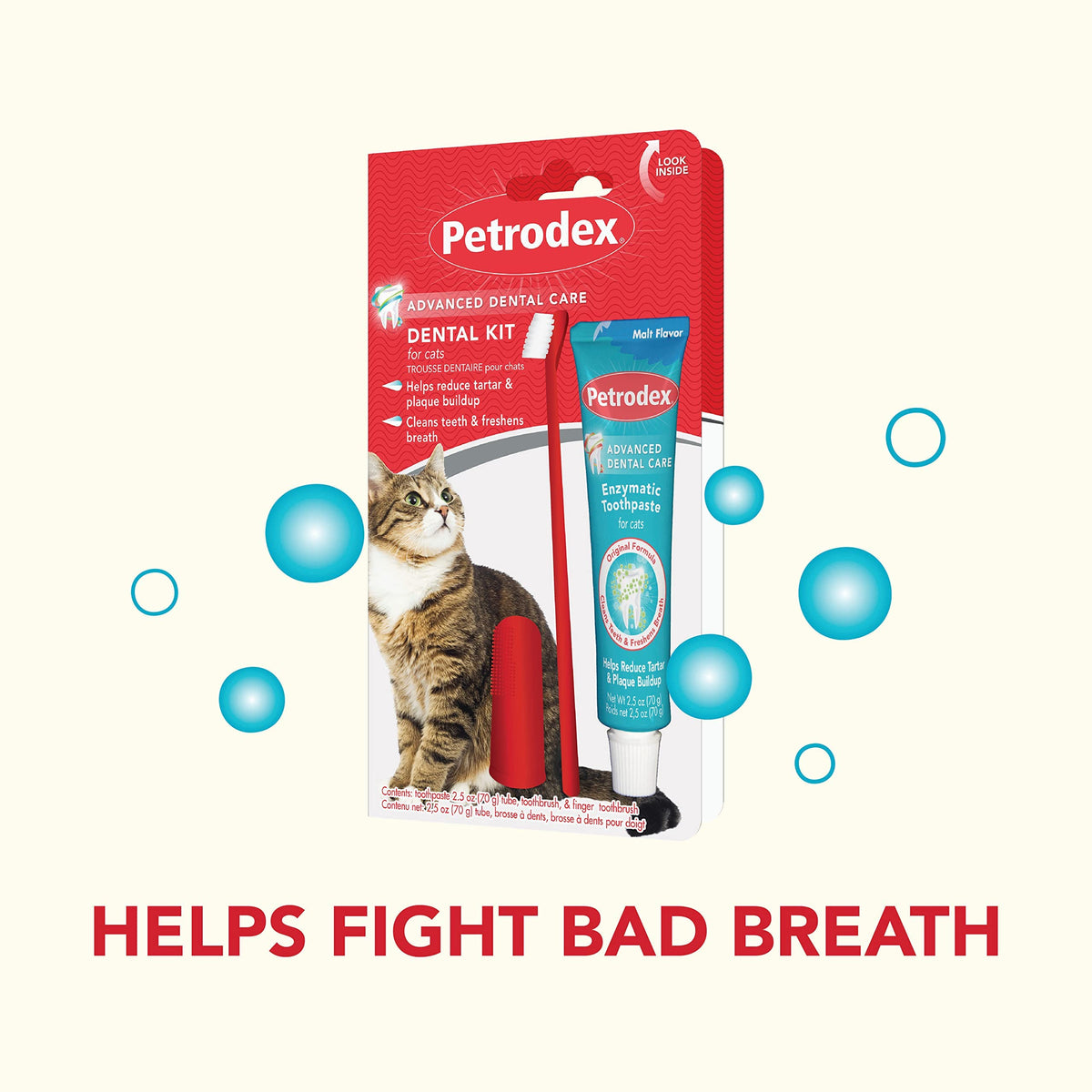 Petrodex Dental Care Kit for Cats, Cat Toothbrush and Toothpaste ...