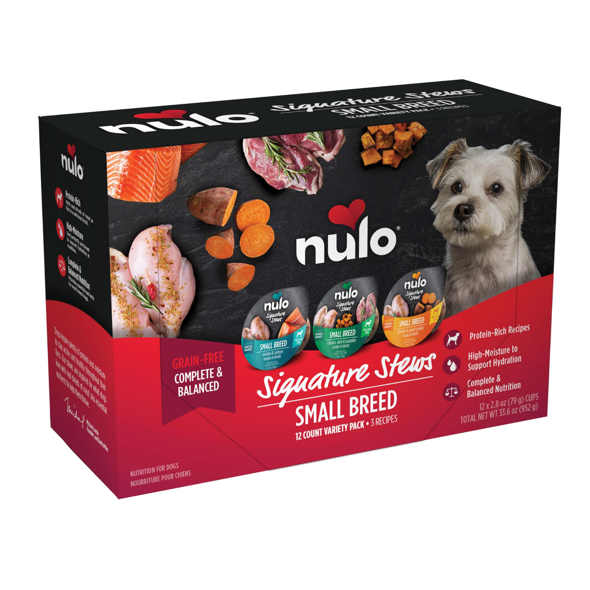 Nulo Signature Stews Variety Pack: Small Breed Wet Dog Food, 2.8 oz, P ...