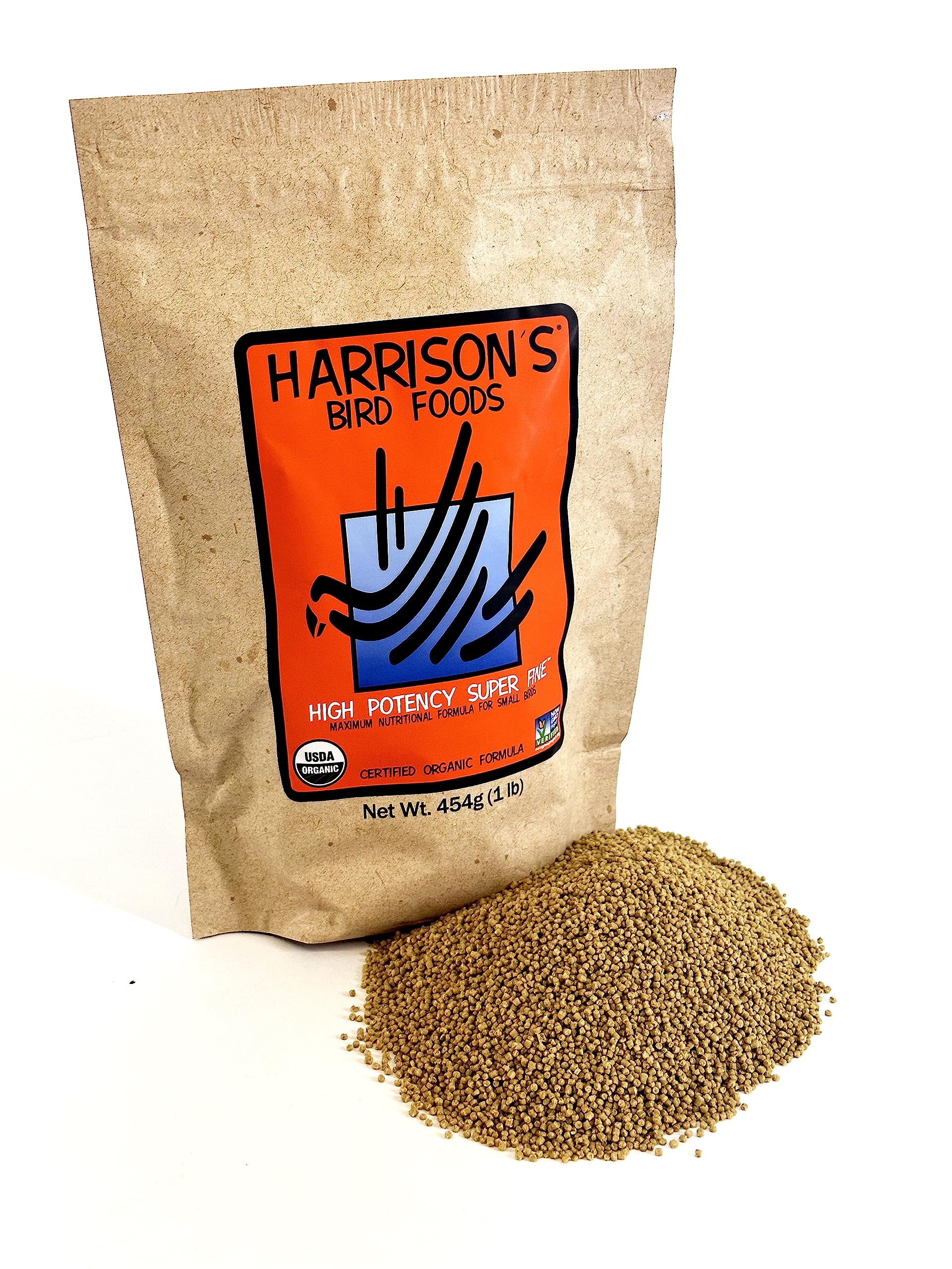Harrisons Bird Foods Bird Food High Potency Certified Organic Non-GMO ...