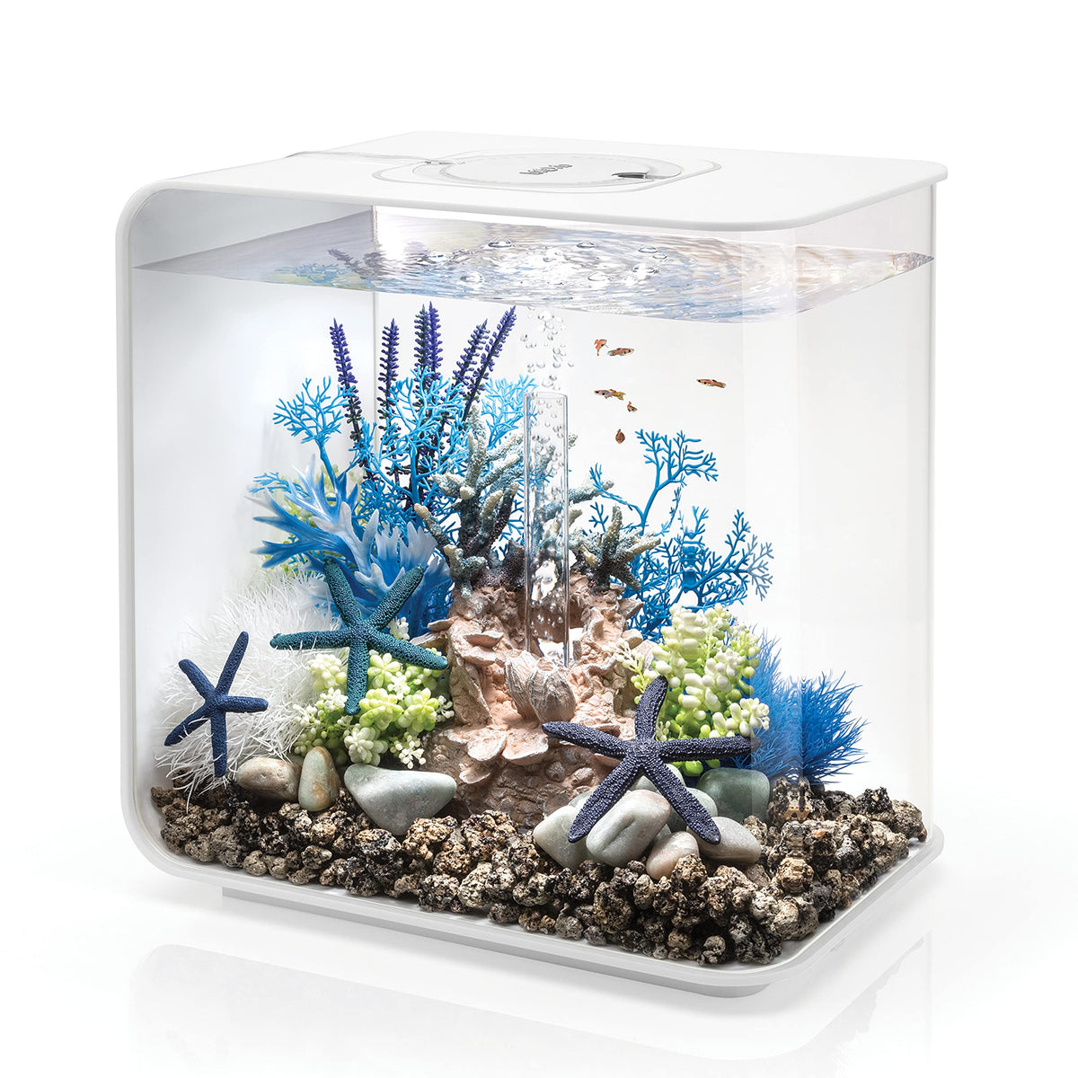 biOrb Flow 30 Acrylic 8-Gallon Aquarium with White LED Lights Modern T ...